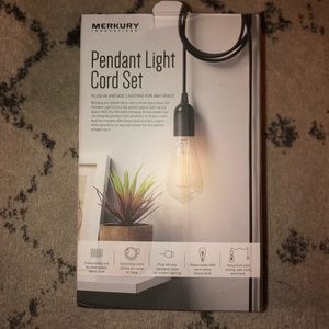 Accents | Pendant Light Cord Set With Edison Vintage Bulb | Poshmark